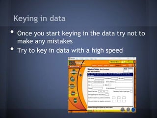 Data entrypresentation | PPTX | Technology & Computing