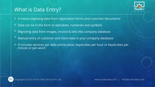 SunTec’s Efficient Data Entry Services | PPT