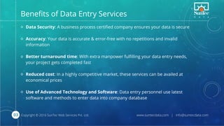 SunTec’s Efficient Data Entry Services | PPT