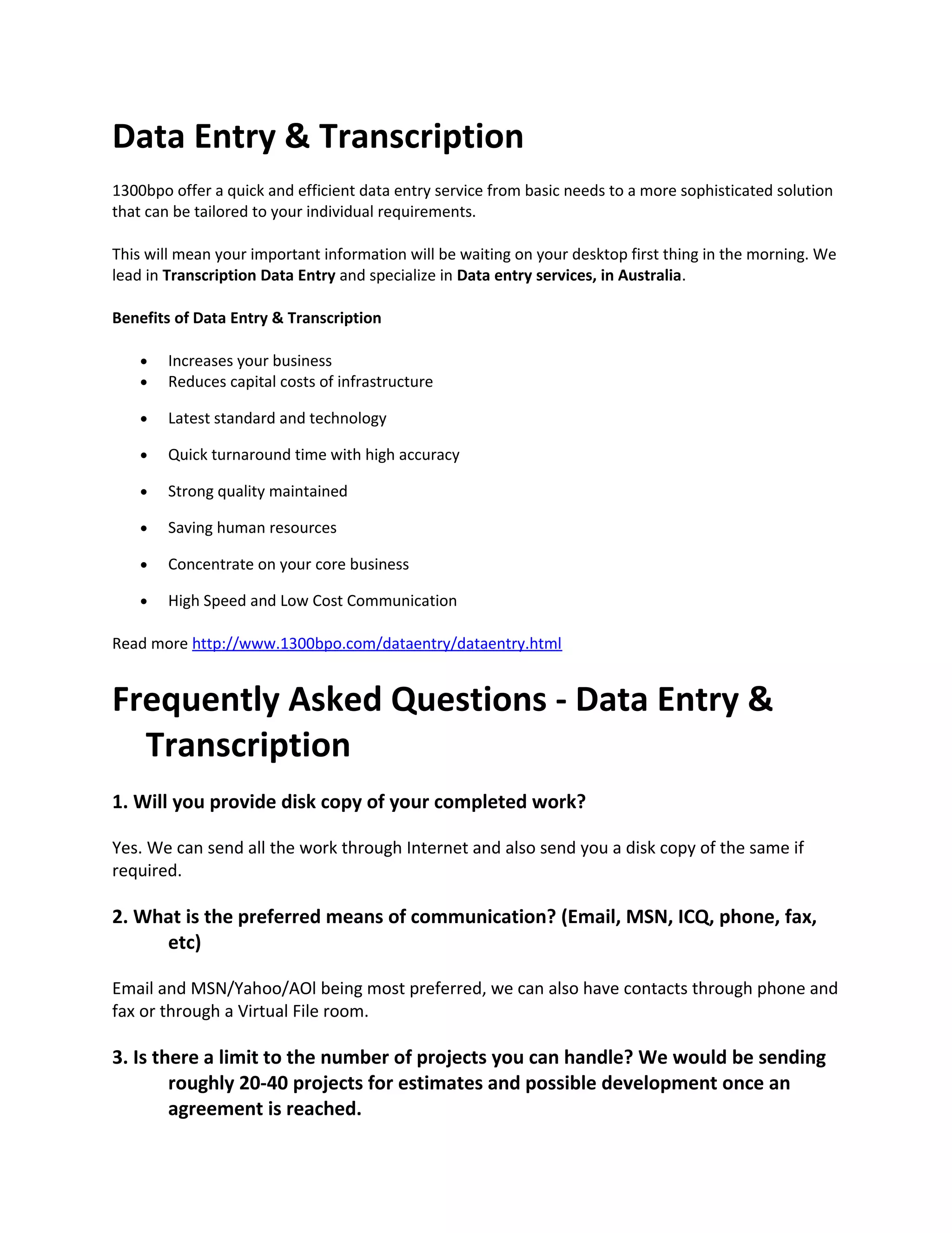 Data entry transcription | DOC
