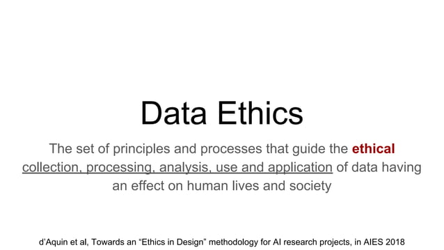 Data ethics | PDF | Technology & Computing