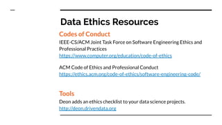 Data ethics for developers | PPT