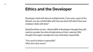 Data ethics for developers | PPT