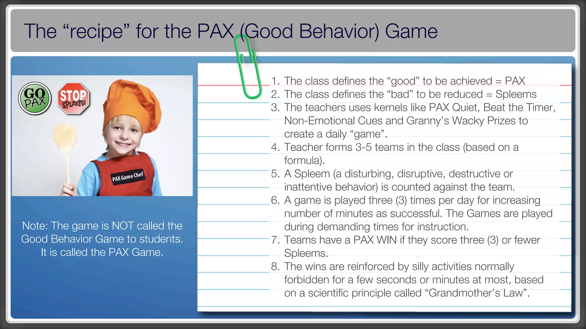 PAX Good Behavior Game Data Outcomes | KEY
