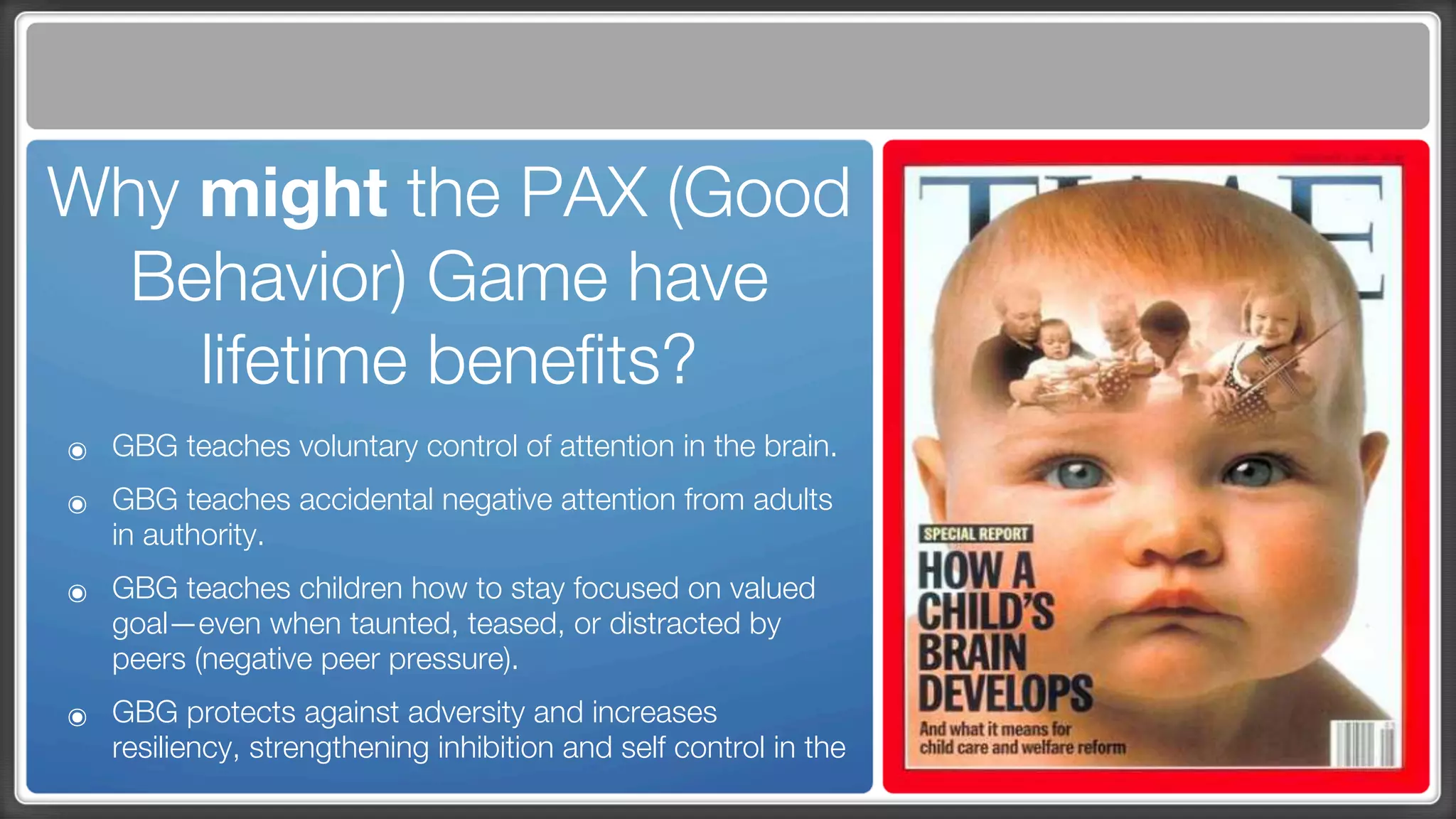 PAX Good Behavior Game Data Outcomes | KEY