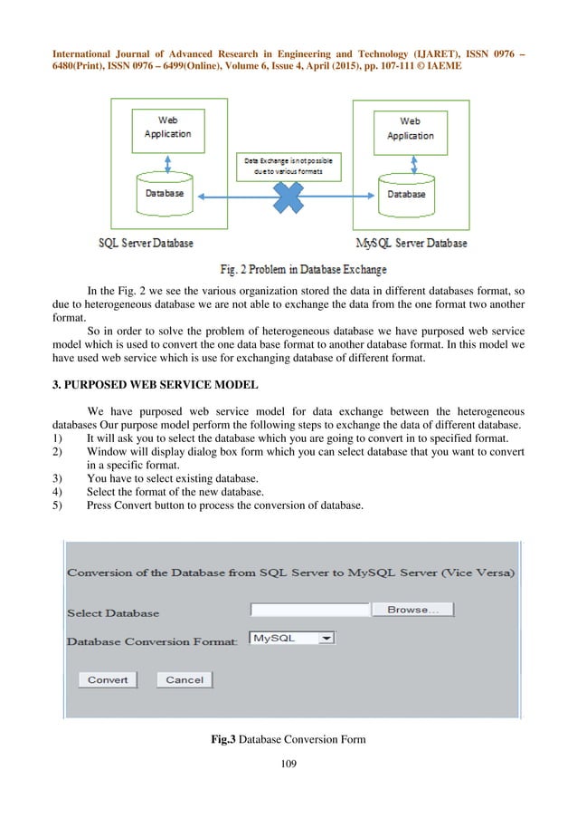 DATA EXCHANGE MODEL USING WEB SERVICE FOR HEROGENEOUS DATABASES | PDF