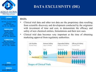 Data exclusivity provisions in India | PPT
