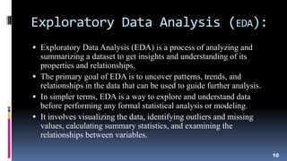 Data Exploration in Python.pptx | Databases | Computer Software and Applications