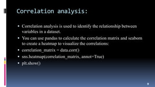 Data Exploration in Python.pptx | Databases | Computer Software and Applications