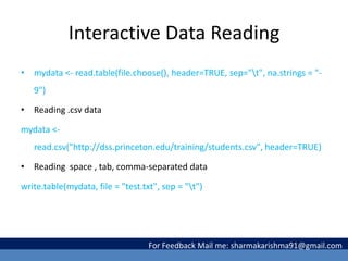 Data exploration in r | PPTX