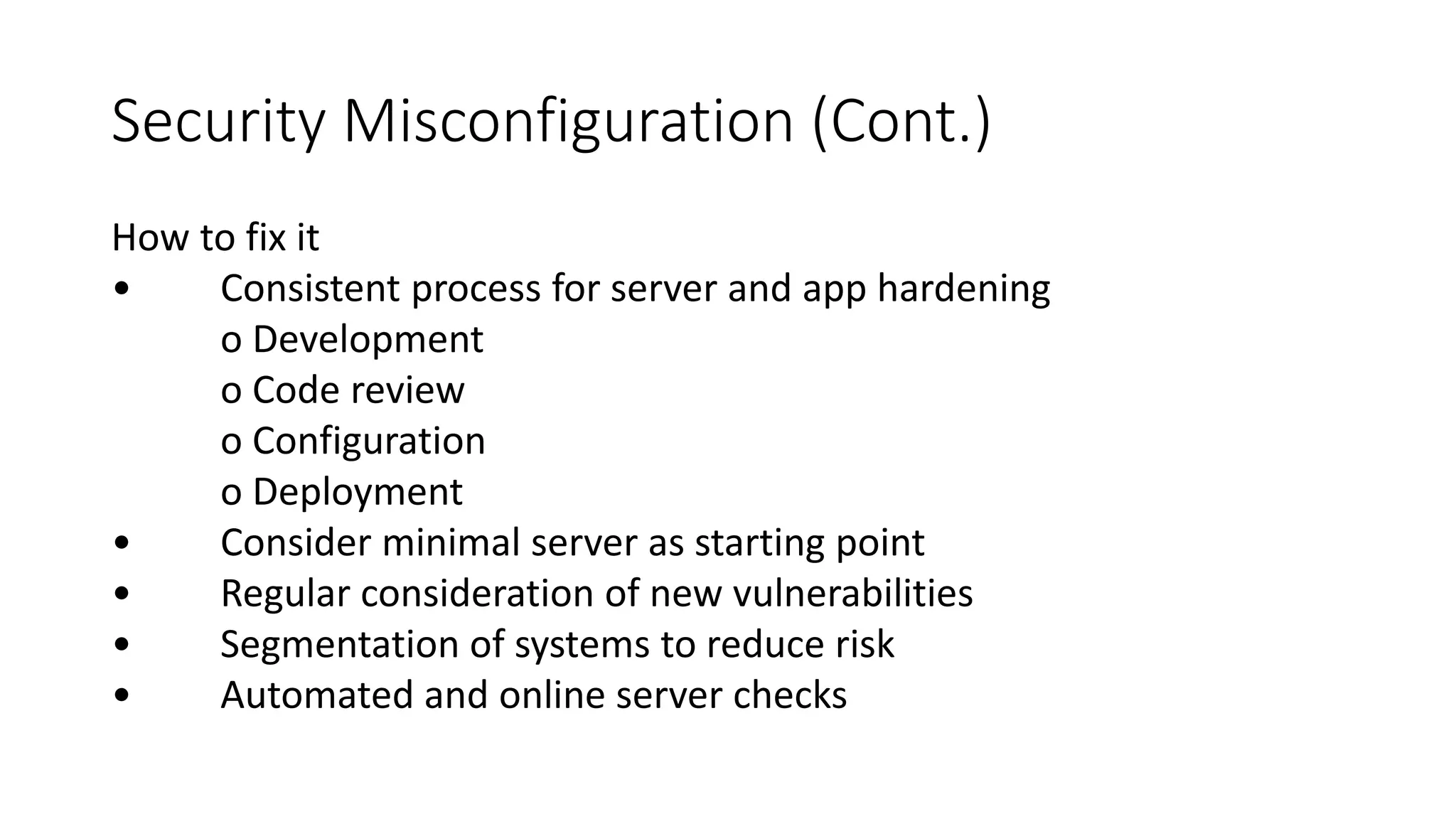 Data Exposure And Misconfigurations OWASP | PPTX