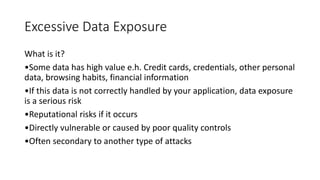 Data Exposure And Misconfigurations OWASP | PPT