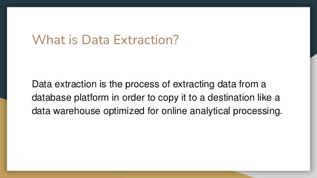 Data extraction | PPTX