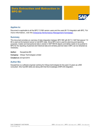 Data extraction and retraction bpc bi | PDF