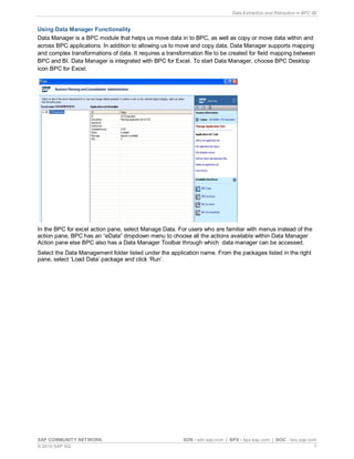 Data extraction and retraction bpc bi | PDF