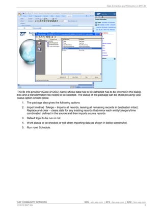 Data extraction and retraction bpc bi | PDF