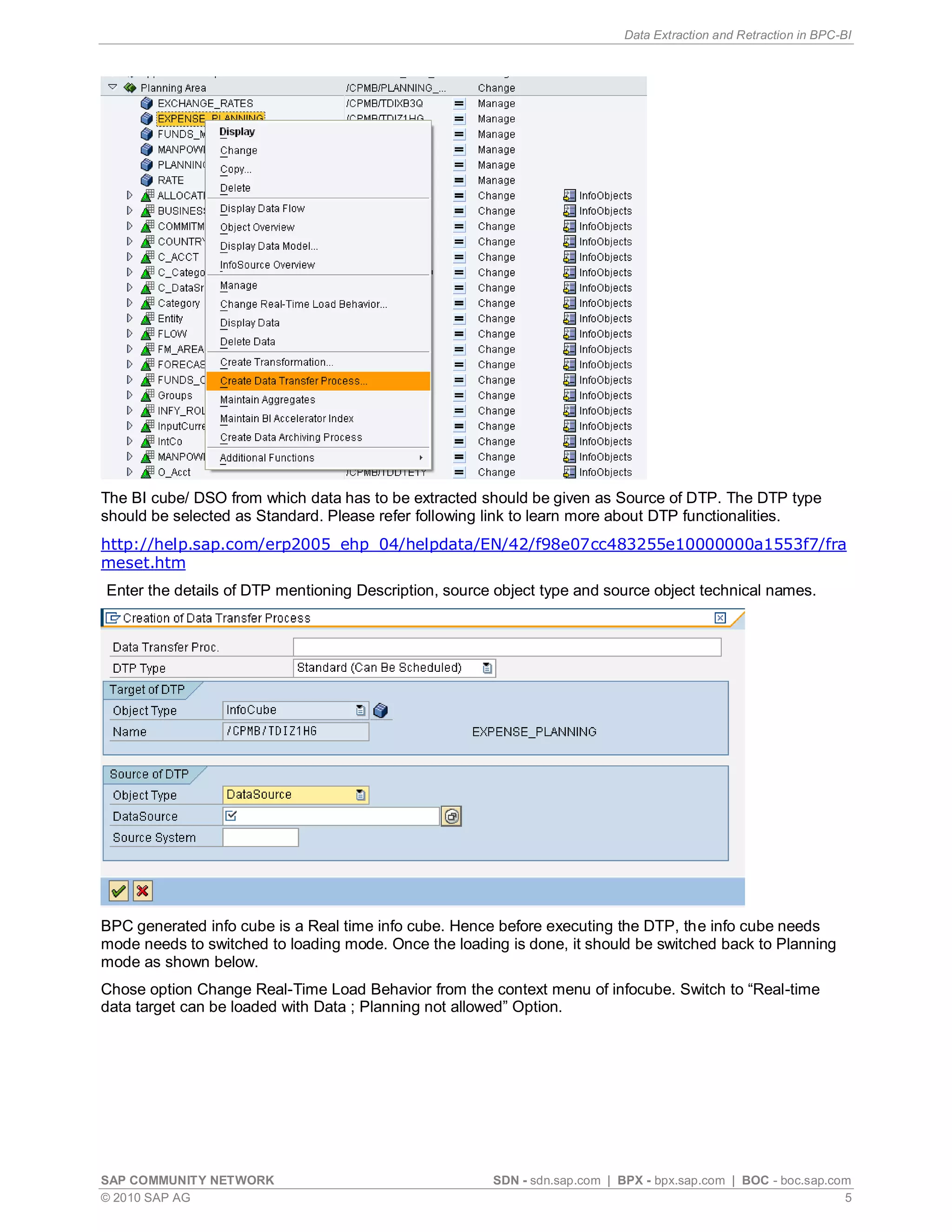 Data extraction and retraction in bpc bi | PDF | Databases | Computer ...