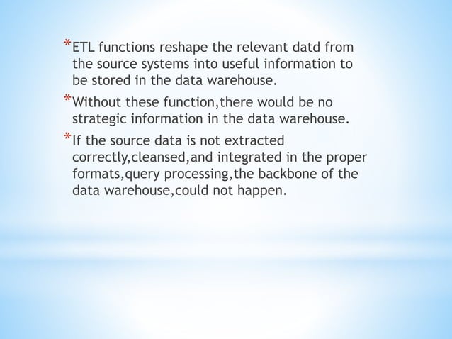 Data extraction, transformation, and loading | PPTX | Databases | Computer Software and Applications