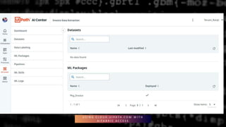 Invoice Data Scraping using ML Model_UiPath | PPT