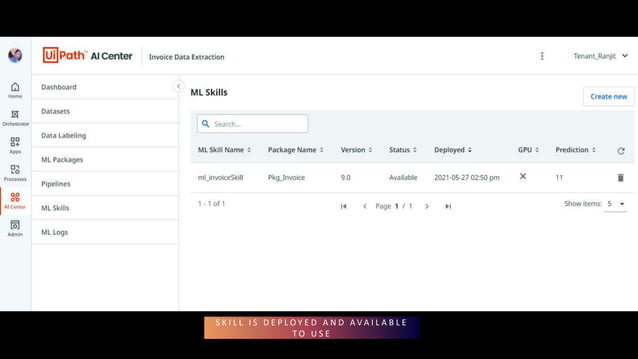 Invoice Data Scraping using ML Model_UiPath | PPT