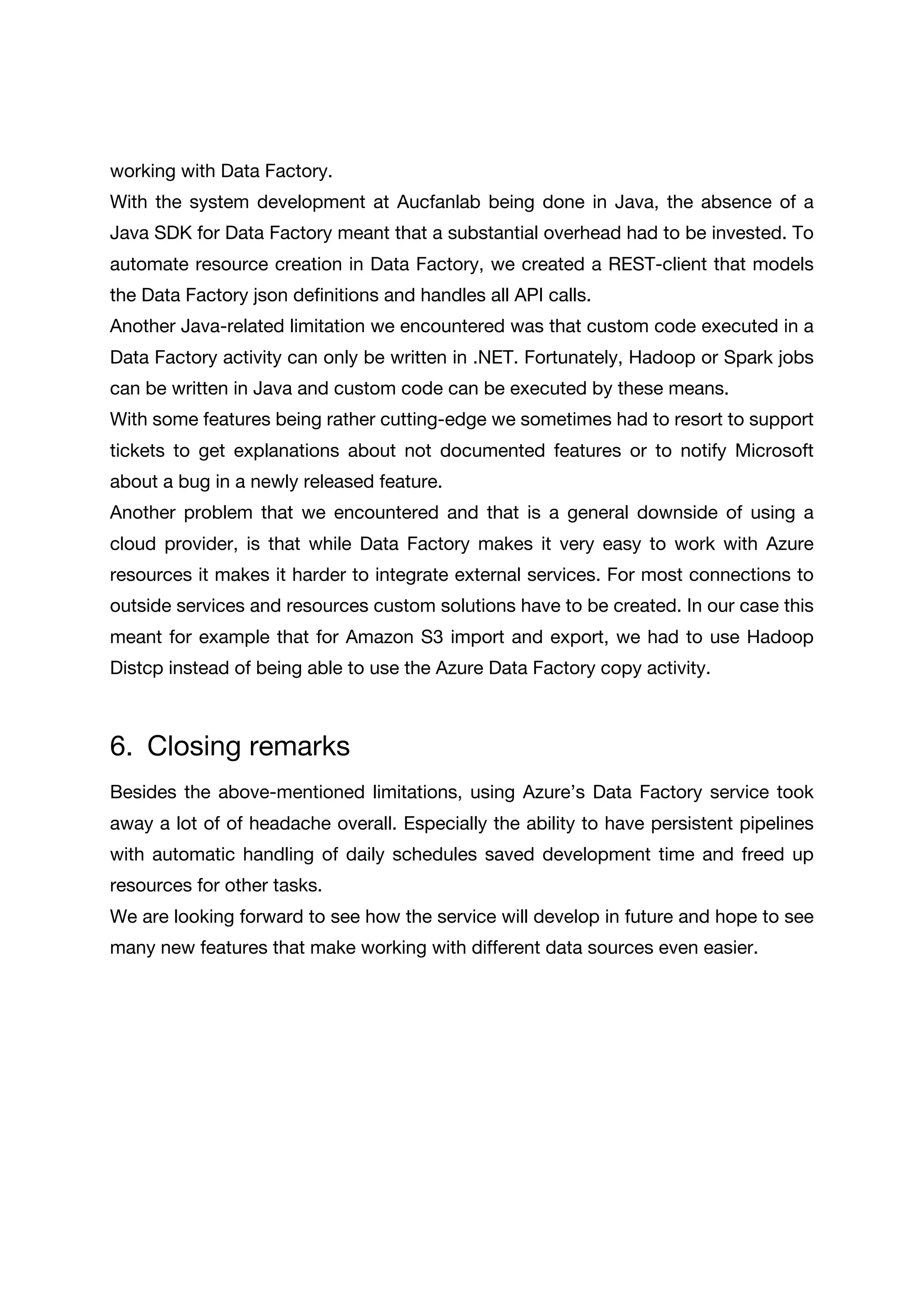 Azure Data Factory usage at Aucfanlab | PDF