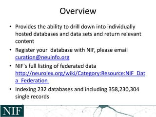 NIF Data Federation | PPTX