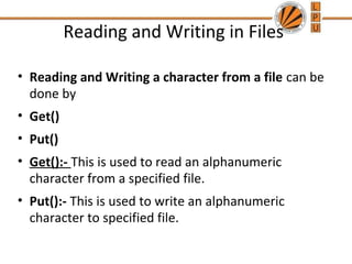 Data file handling | PPT