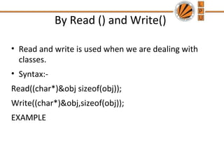 Data file handling | PPT