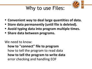 Data file handling | PPT