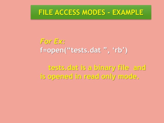 Data File Handling In Python Programming Ppt