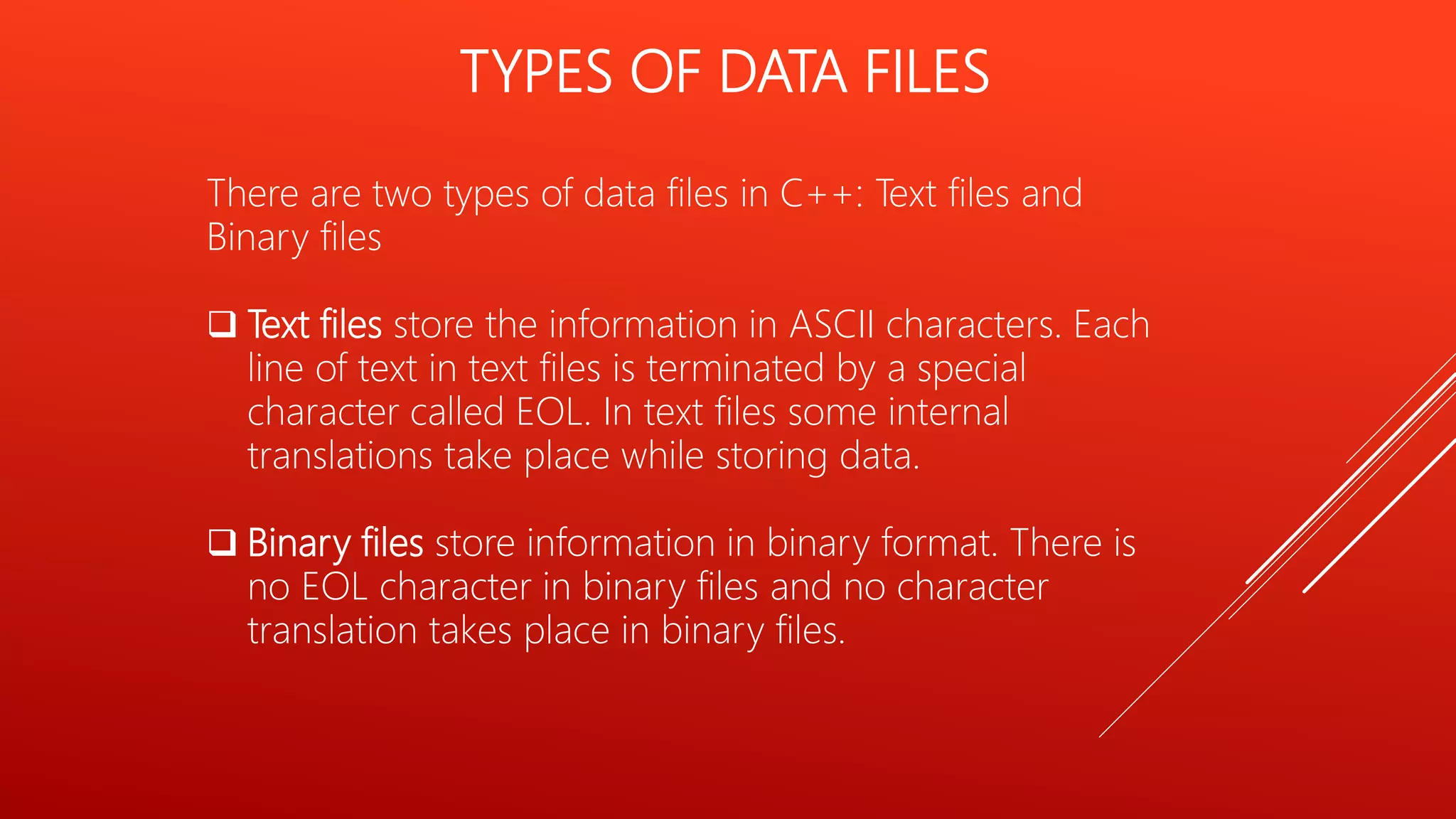 Data file handling in c++ | PPT | Free Download