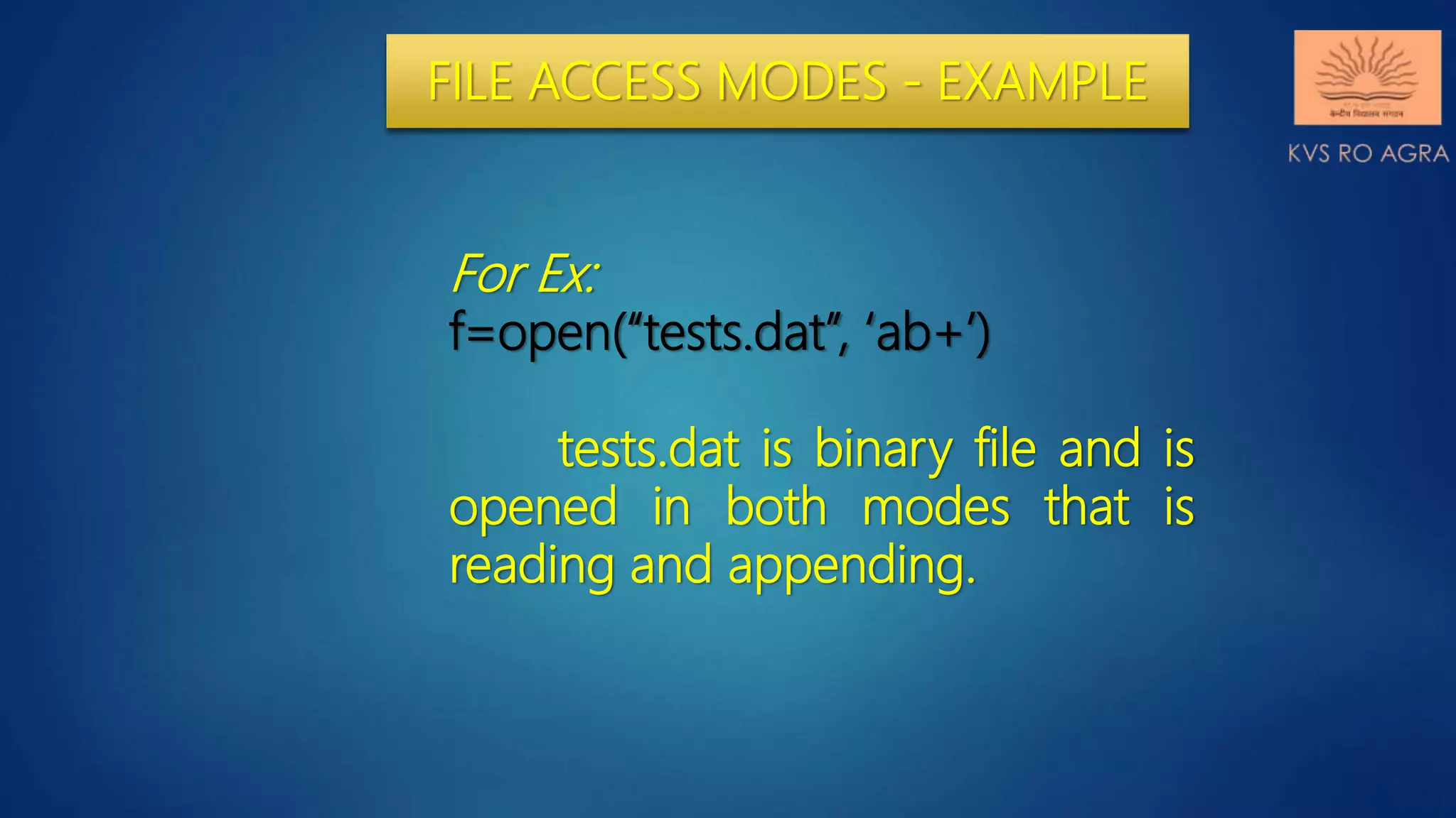 Data File Handling In Python Introductionopening And Closing Files Ppt 5194