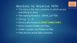 Data file handling in python introduction,opening & closing files | PPT
