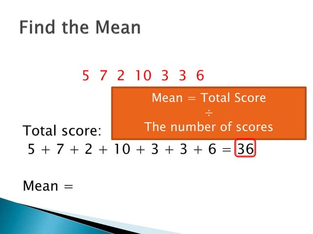 Finding the Mean Introduction | PPTX