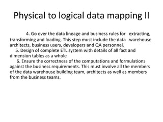 Data flow in Extraction of ETL data warehousing | PPTX