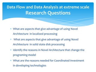Data flow and data analysis at extreme scale | PPT