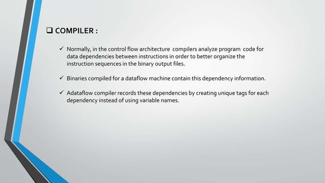 Data Flow Architecture Pptx Programming Languages Computing