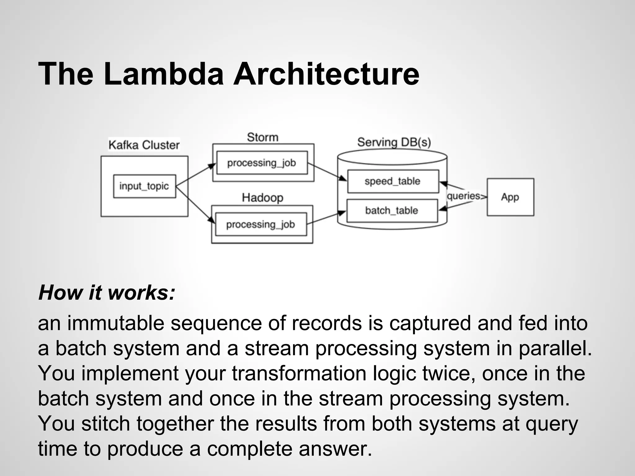 Google Cloud Dataflow and lightweight Lambda Architecture for Big Data ...