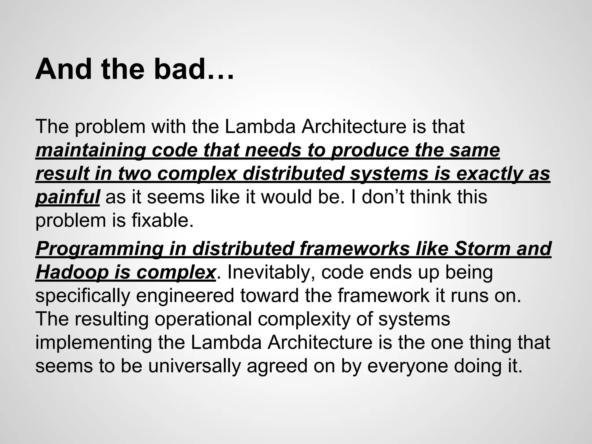 Google Cloud Dataflow and lightweight Lambda Architecture for Big Data App | PDF | Cloud ...