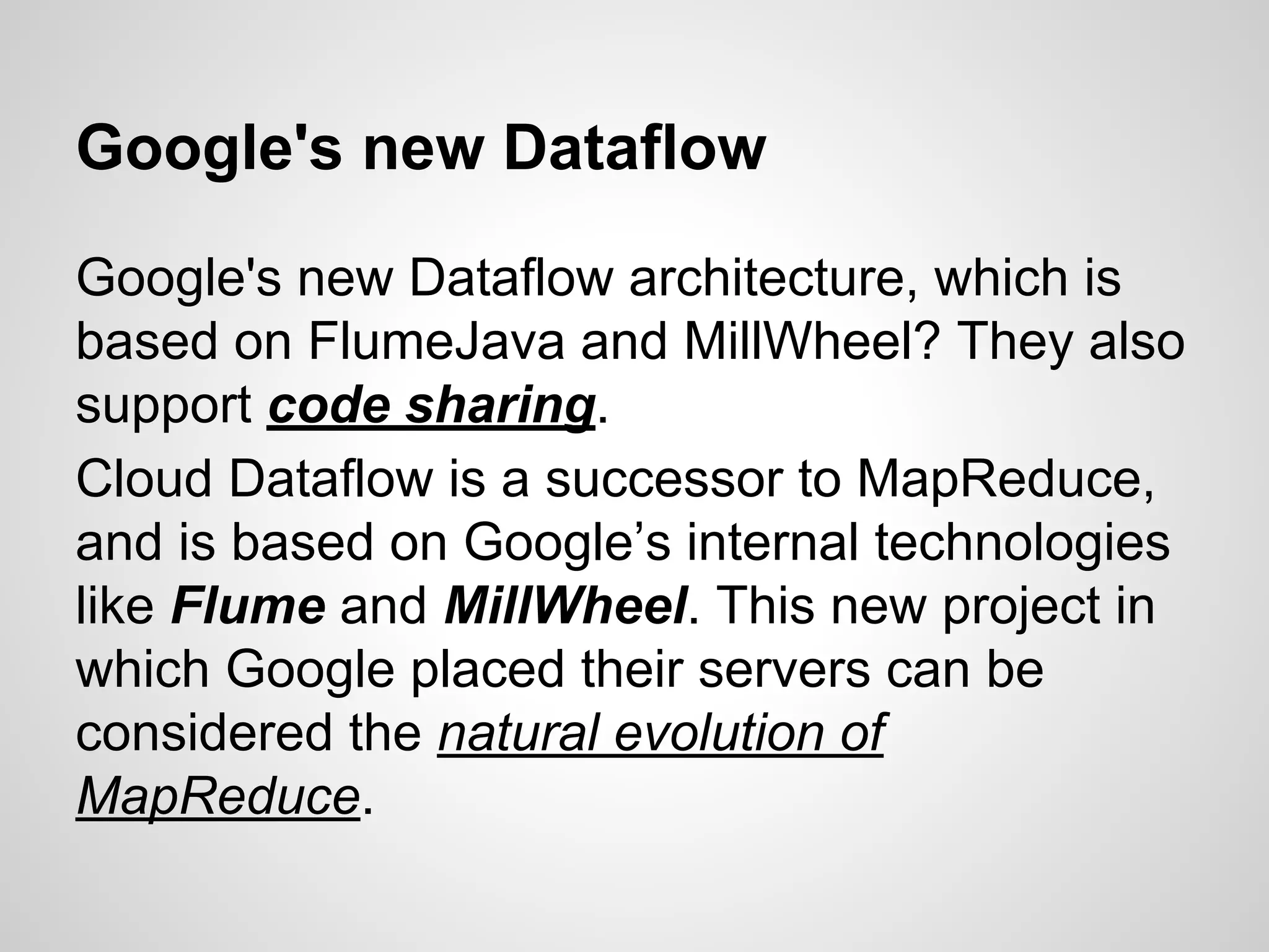 Google Cloud Dataflow and lightweight Lambda Architecture for Big Data App | PDF | Cloud ...