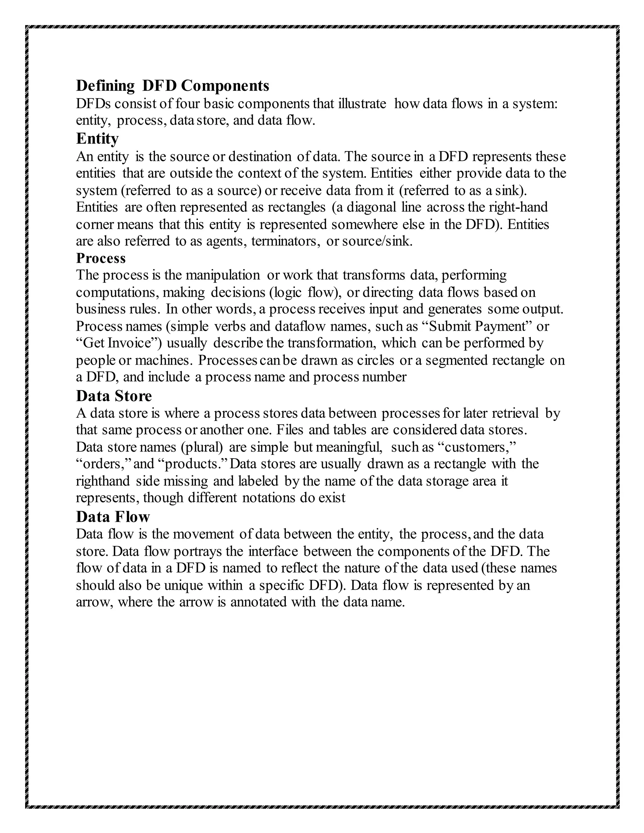 Data flow diagrams dfd | DOCX
