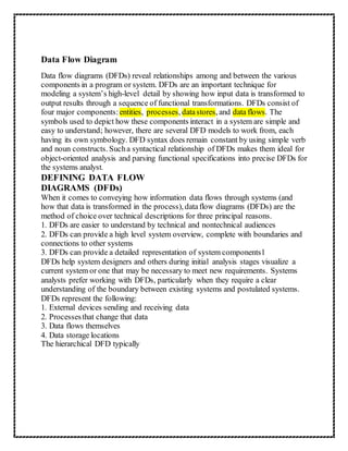 Data flow diagrams dfd | PDF