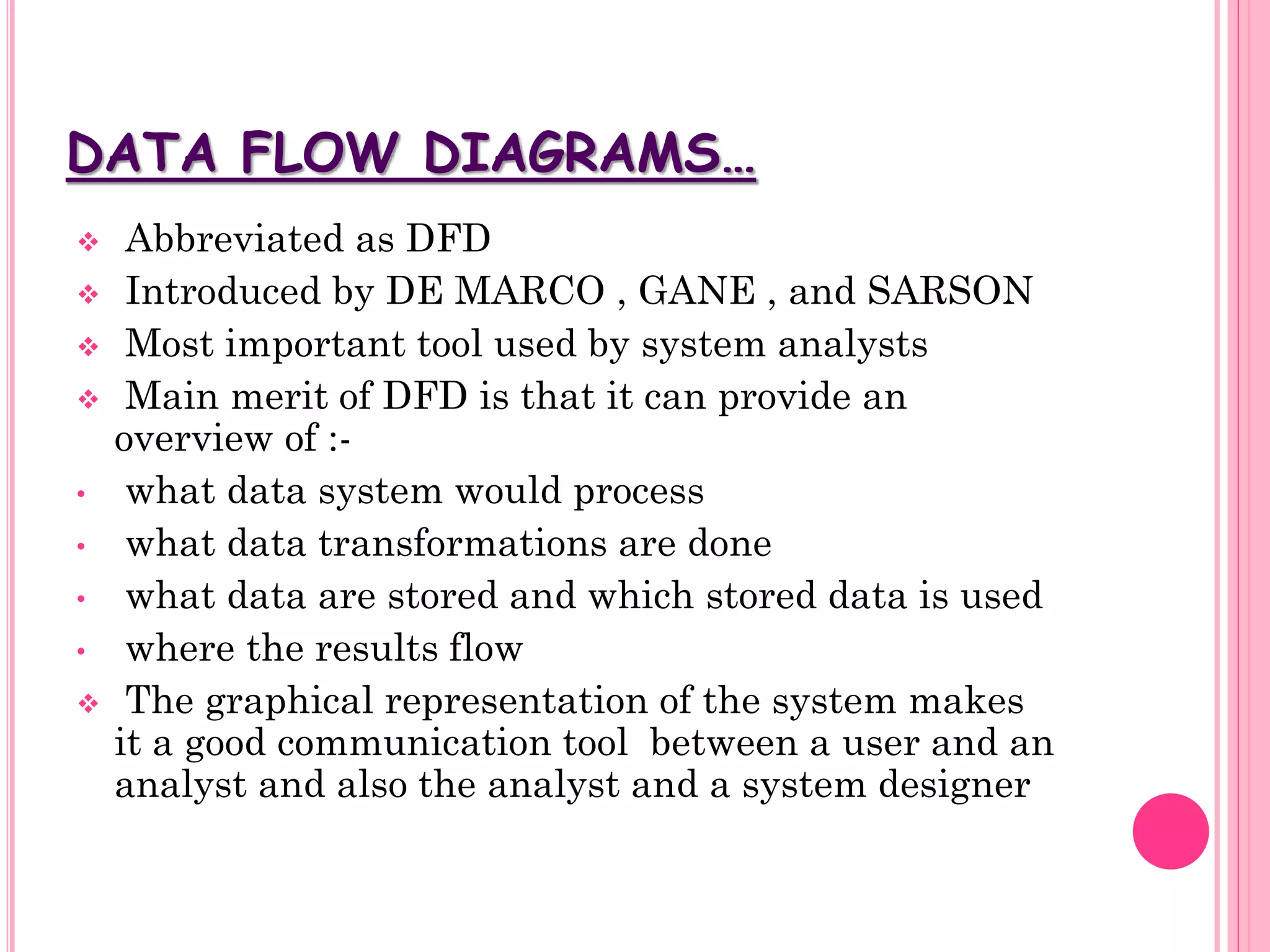 Data flow diagrams | PPTX