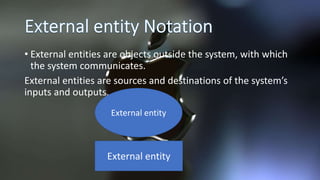 Data flow diagram with symbols | PPT