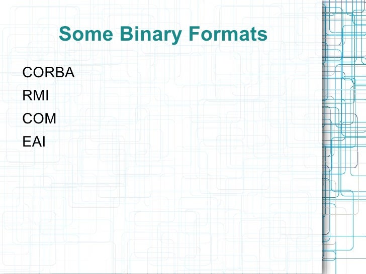 Data Formats