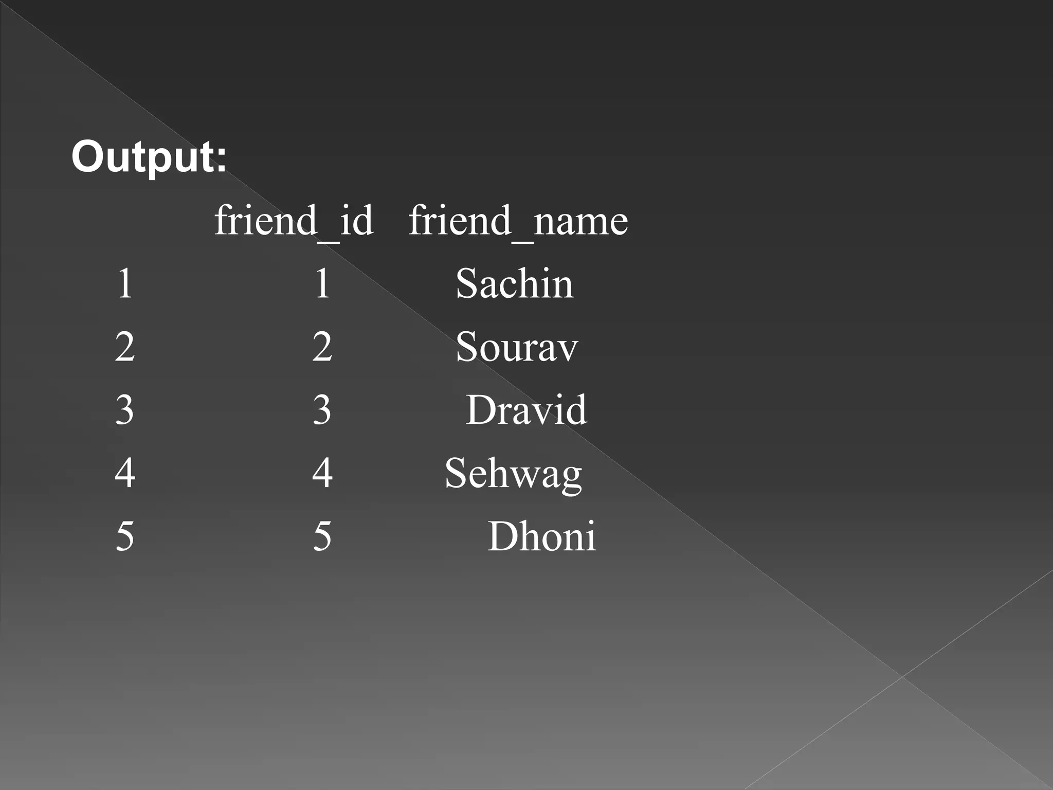 Data frame operations | PPTX | Programming Languages | Computing