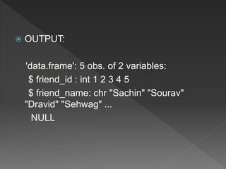 Data frame operations | PPTX | Programming Languages | Computing