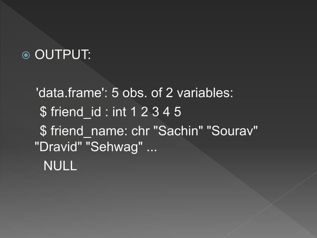 Data frame operations | PPT