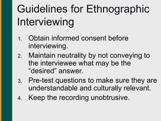 Data Gathering Methods of Sociocultural Anthropology 4 part 2.ppt