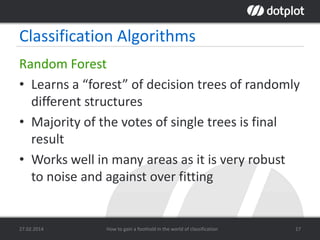 How to gain a foothold in the world of classification | PPT